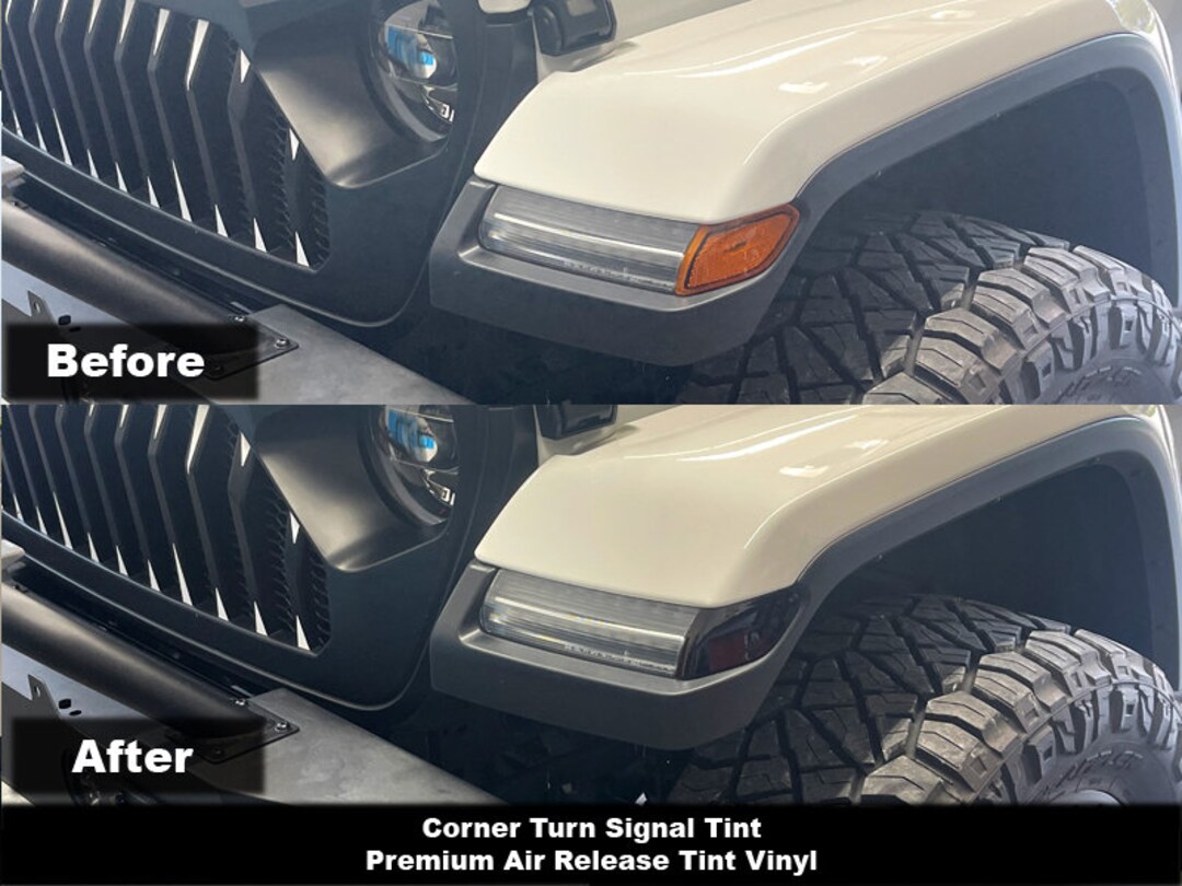Crux Moto Amber Only Tint Overlay for 2019 + Jeep Gladiator & Wrangler ...