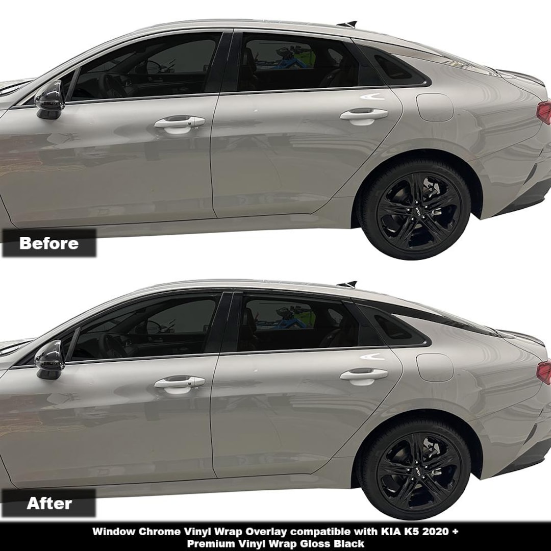 Crux Motorsports Window Chrome Blackout Vinyl Overlay Wrap Kit ...