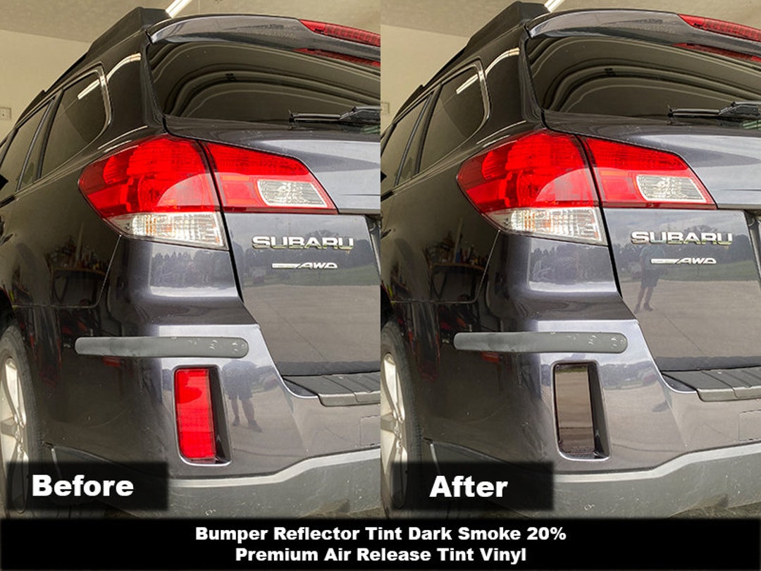 Crux Motorsports Precut Bumper Reflector Tint Dark Smoke 20% for Subaru ...