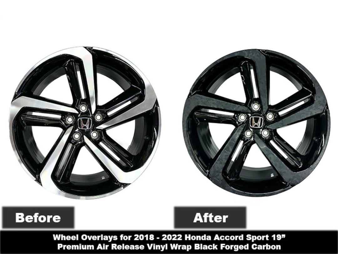 Crux Motorsports Black Forged Carbon Wheel Overlays for 2018 – 2022 ...