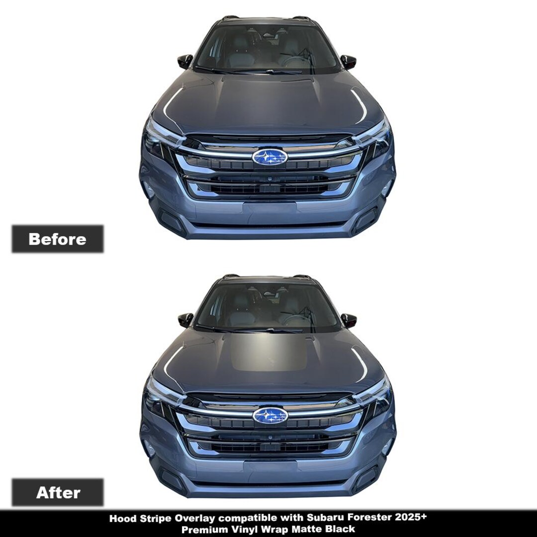 Crux Motorsports Hood Stripe Wrap Overlay for Subaru Forester 2025 + - Etsy
