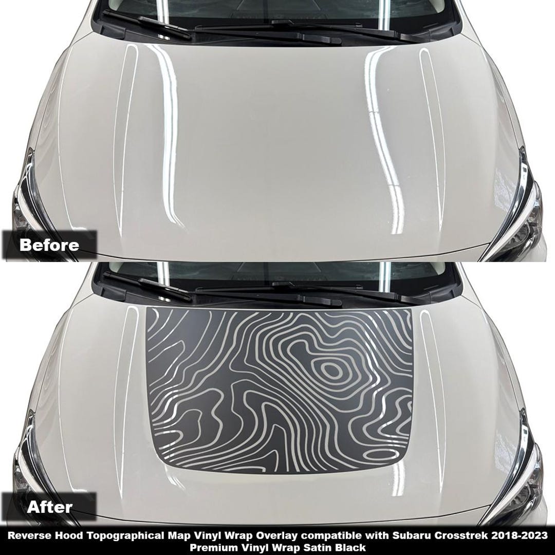 Crux Motorsports Reverse Hood Topographical Vinyl Wrap Overlay ...