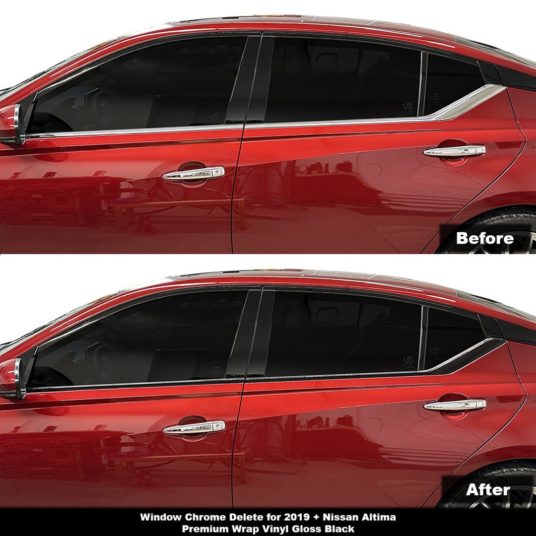 Crux Motorsports Window Chrome Delete Overlay for 2019 + Nissan Altima ...