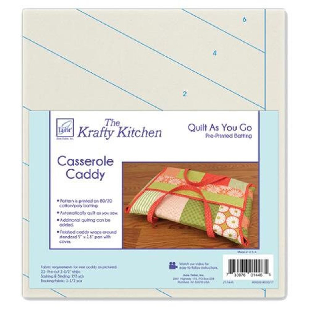 Casserole Caddy Pattern - Quilt as You Go - June Tailor - JT-1446 - Etsy