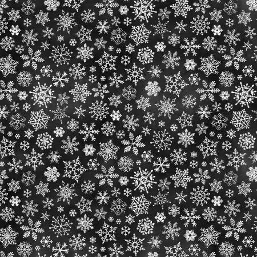 Black Chalkboard Snowflakes - Peace, Joy & Love by Gail Cadden ...