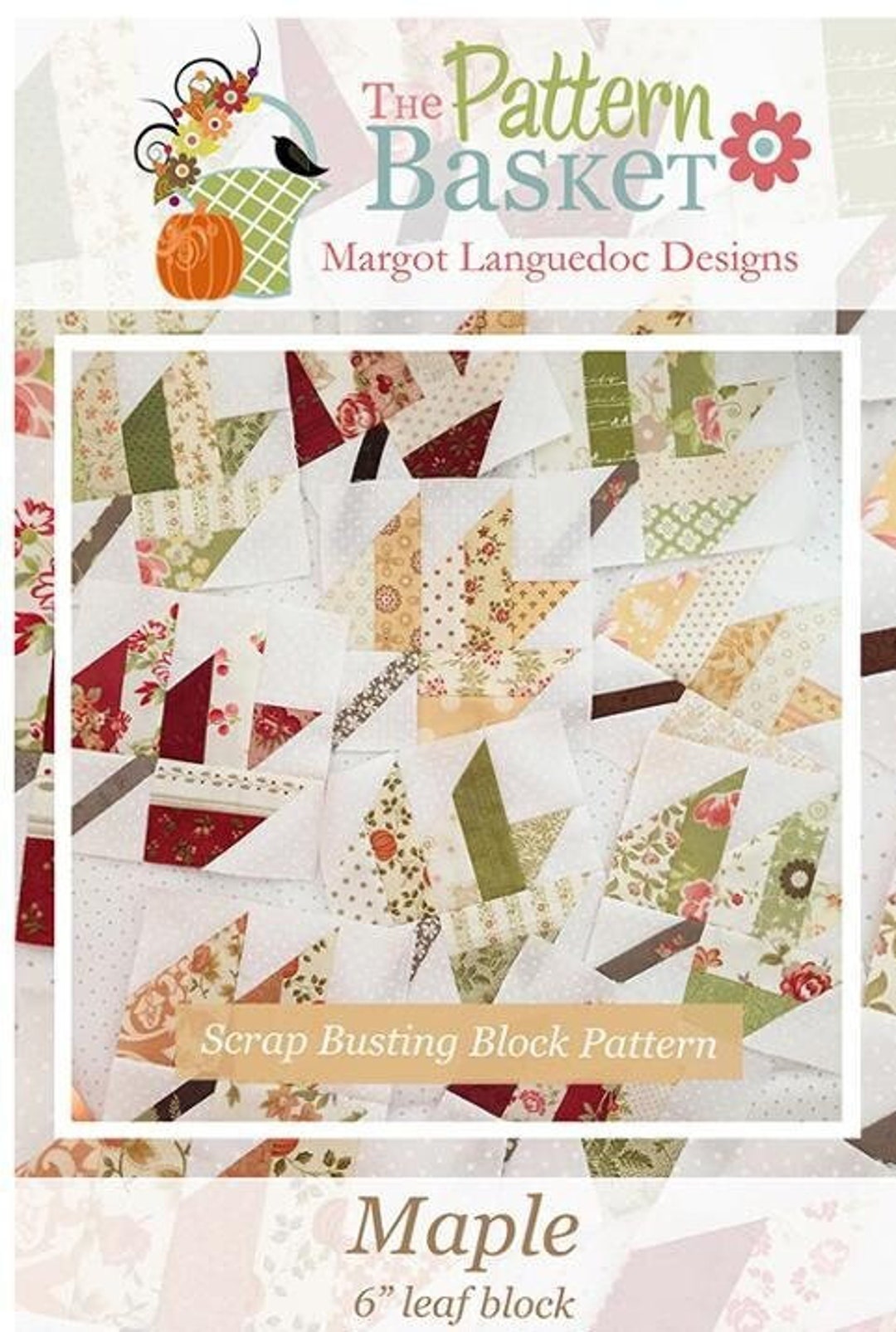MAPLE QUILT Pattern (6" Leaf Block) by Pattern Basket, TPB 1616 - Etsy