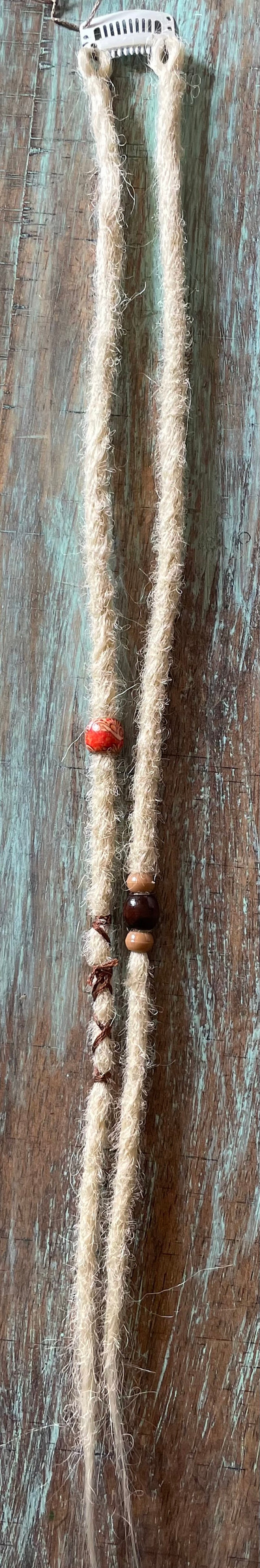 2 Dreads on a Clip In - Etsy