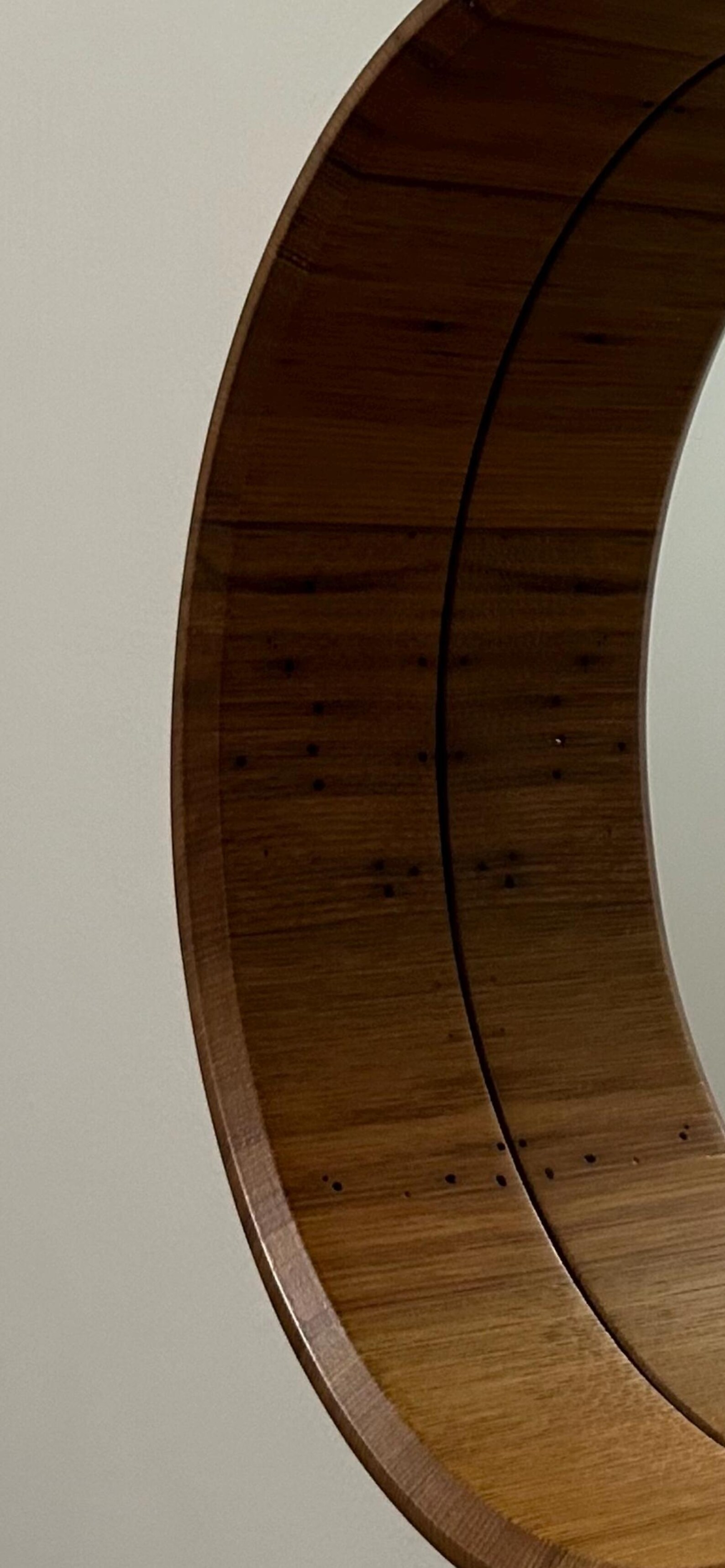 Reclaimed American Wormy Chestnut & Leather Captains Mirror - Etsy