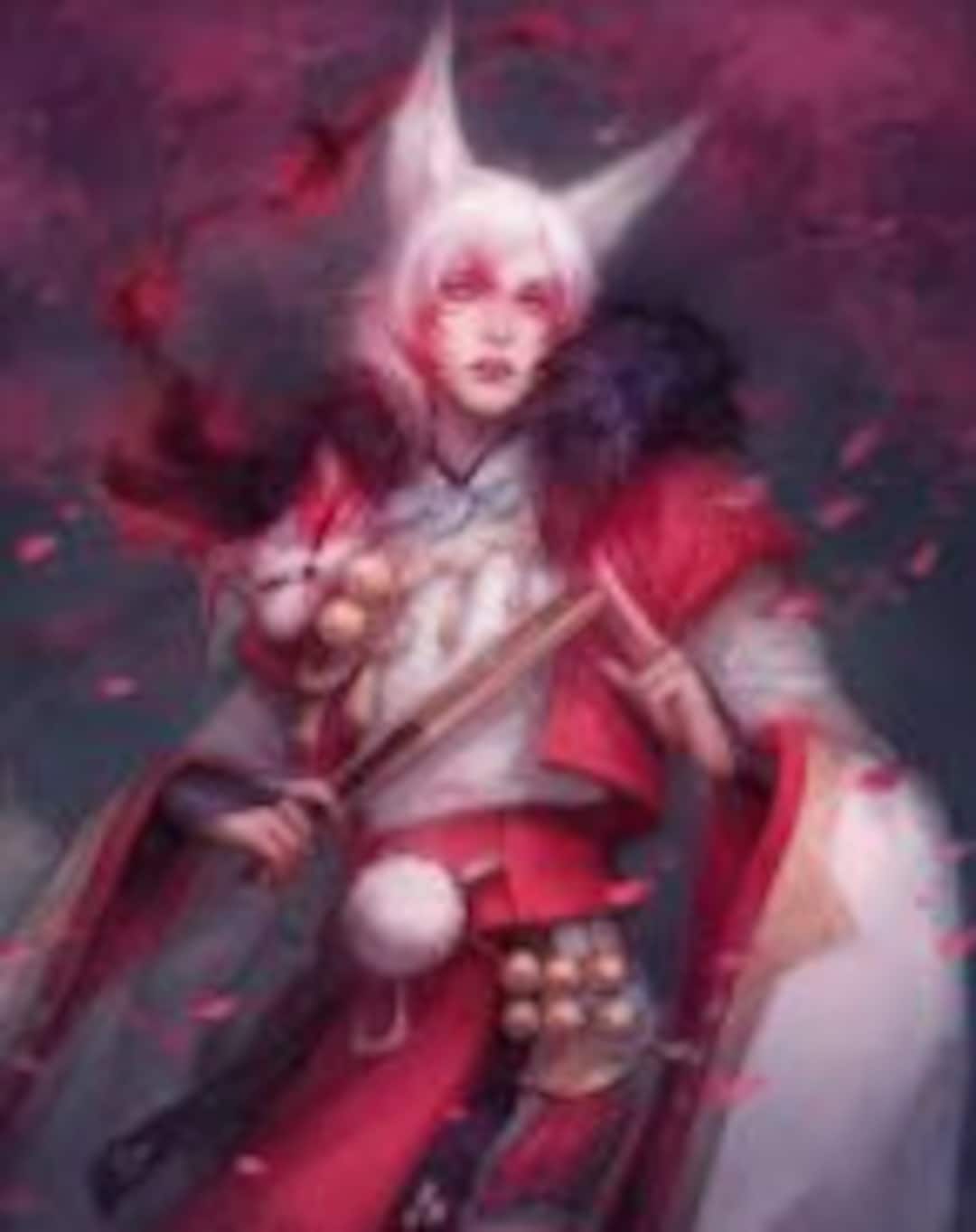 Male Kitsune Spirit Companions/ Remote Binding Tie - Etsy