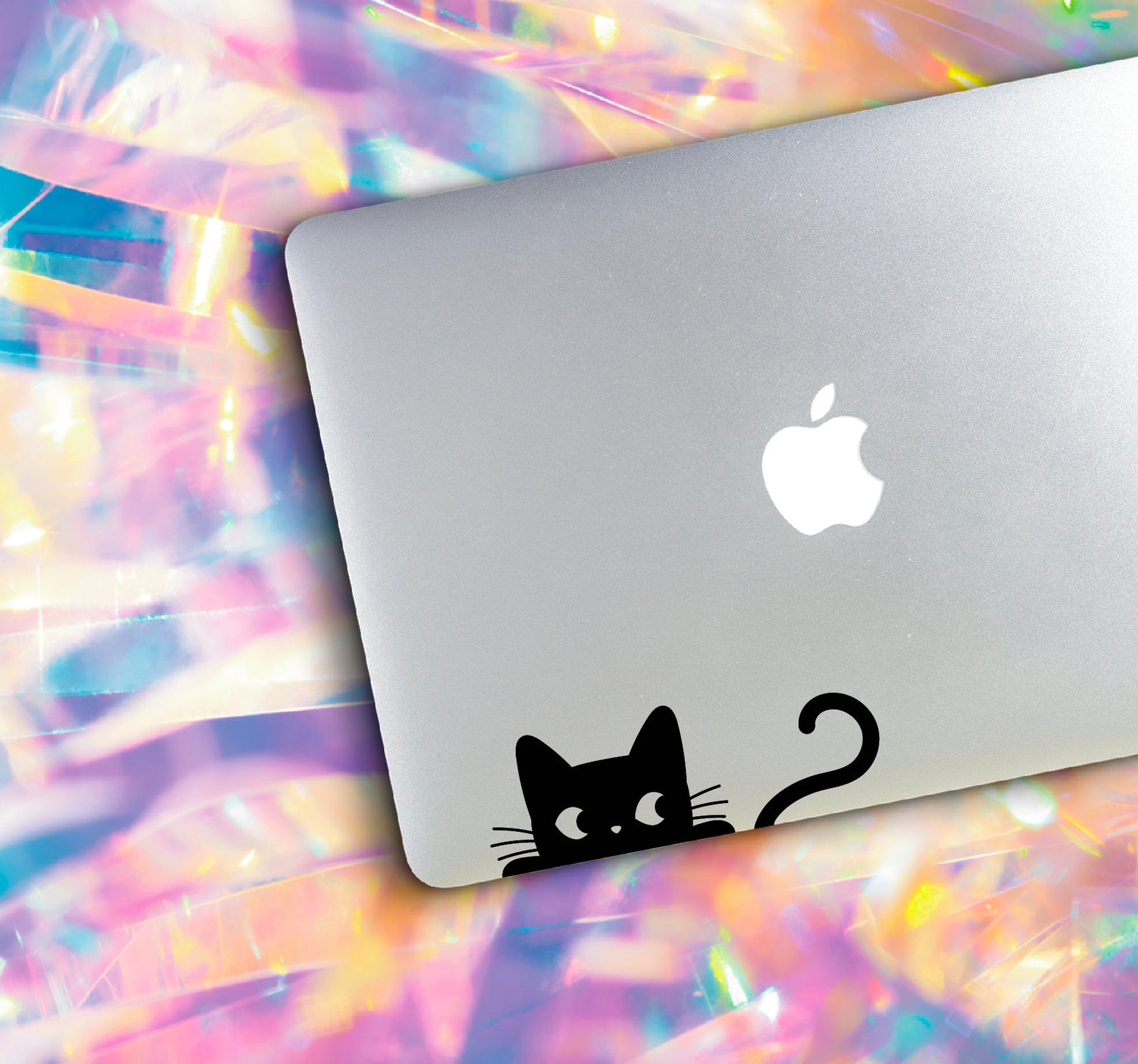 Peeking Cat Decal Sticker, Cat Decal, Cat Sticker, Cat Mom, Cat Lover ...