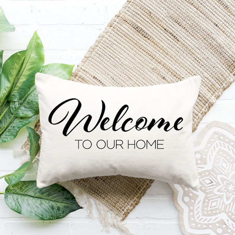 Welcome Pillow - Etsy