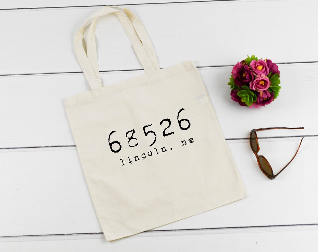 Zip Code Tote Bag / City Tote Bag / Zip Code Bag / Zip Code Tote ...