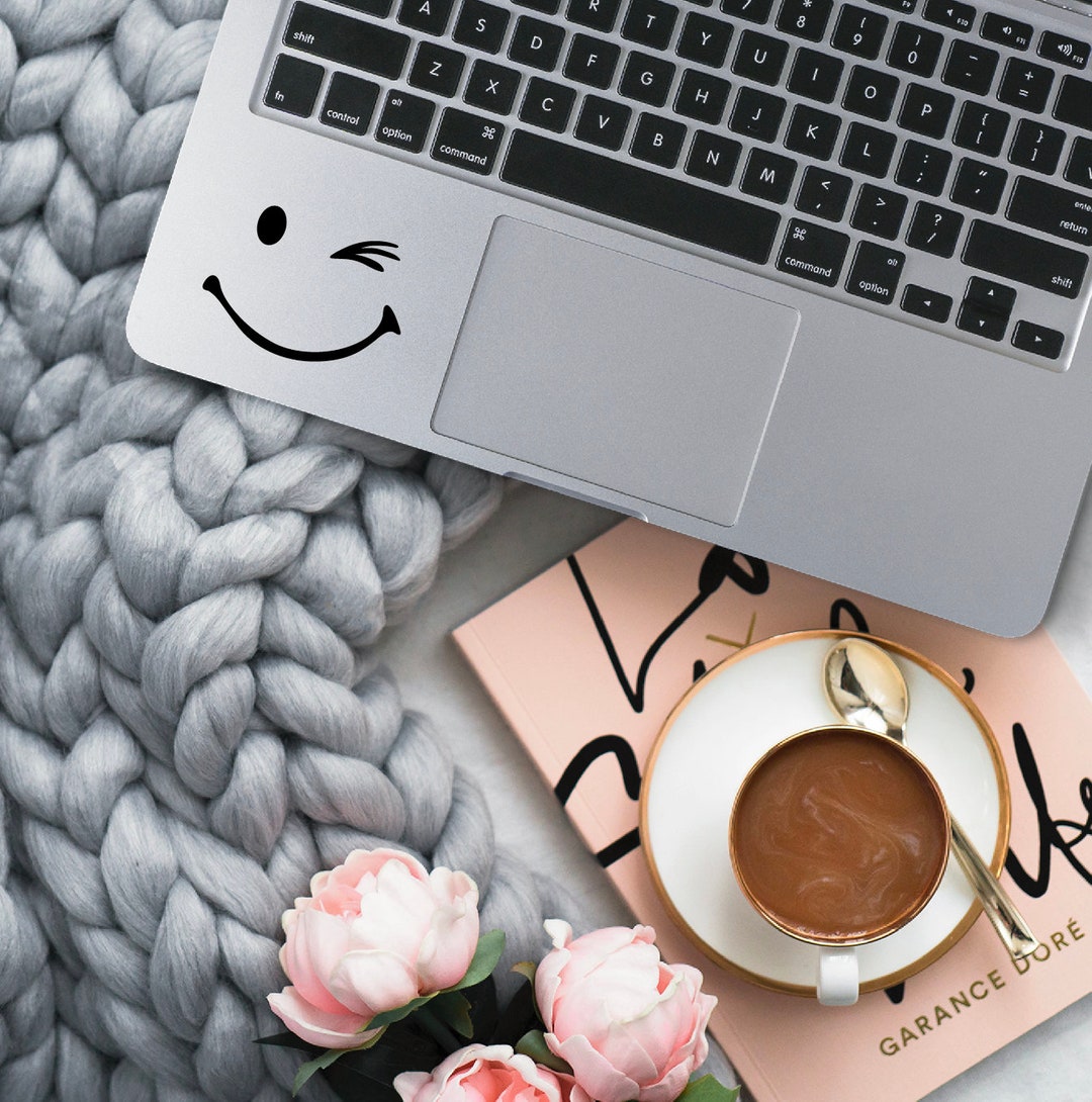 Smiley Face Sticker, Winking Smiley Face Sticker, Smiley Face Decal ...