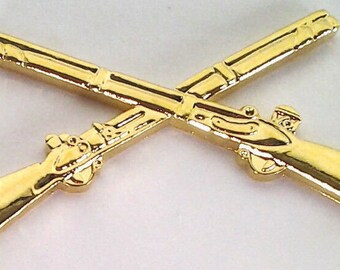 Crossed Rifles Pin - Etsy