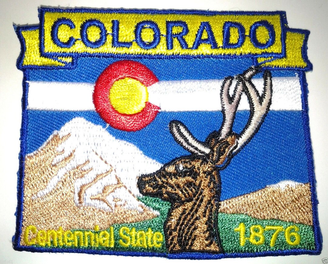 Colorado State Map Embroidered Iron/sew on Patch 6706 22 Free Shipping ...