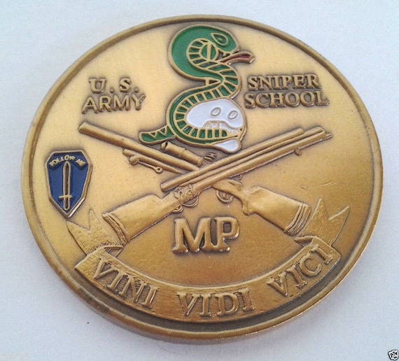 Collectibles US Army Sniper School Military Challenge Coin 22346 Free ...
