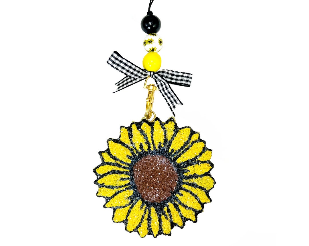 Sunflower Freshie - Car Air Freshener - Freshies for Car W/ Hanger ...