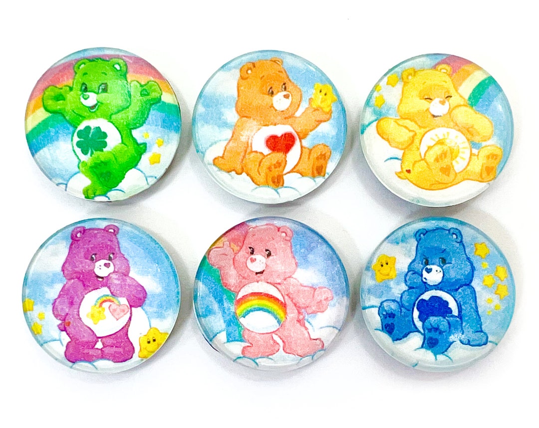 Care Bears Magnet Set 6-piece 1 Round Glass Magnets - Etsy