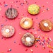 Doughnut Magnets Set 6-piece Glass Magnets Set 1 Round Magnets Food ...