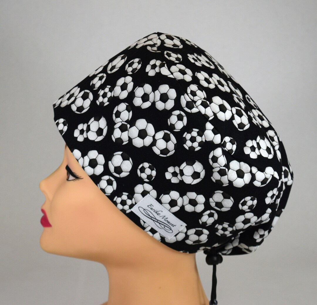 Euro Style Scrub Cap With Toggle Back; Life is Like Soccer, We Need ...