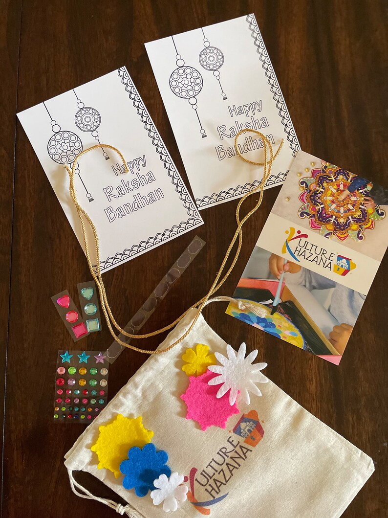 Make Your Own Rakhi Kit Makes 2 Rakhis - Etsy