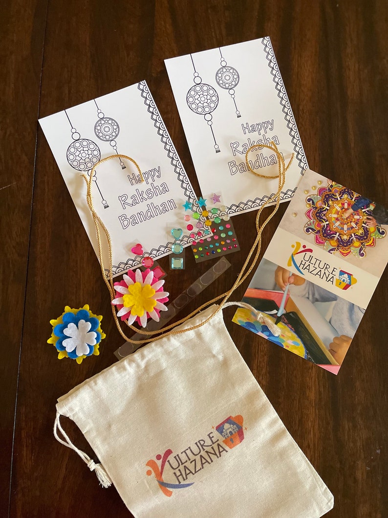 Make Your Own Rakhi Kit Makes 2 Rakhis - Etsy