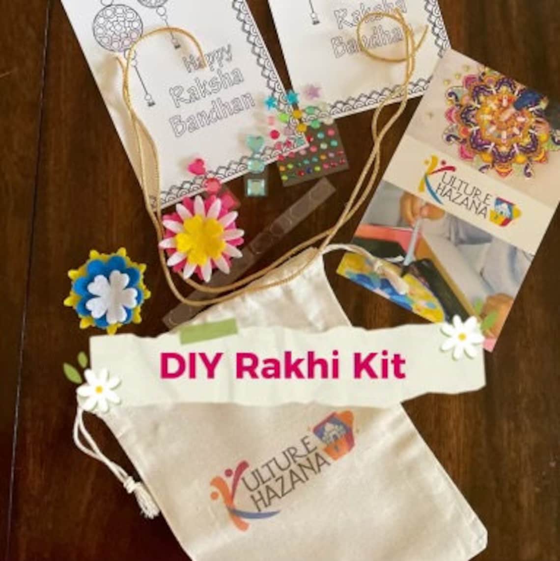 Make Your Own Rakhi Kit - Makes 2 Rakhis - Etsy