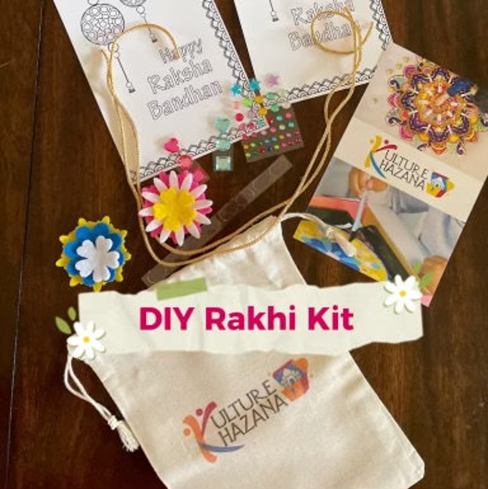 Make Your Own Rakhi Kit - Makes 2 Rakhis - Etsy