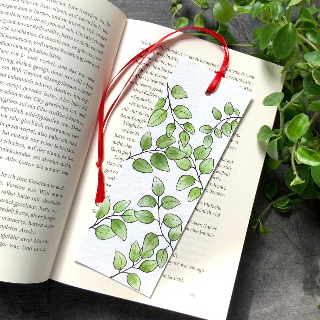 De signets aquarelle signets papier Langue source - Etsy France