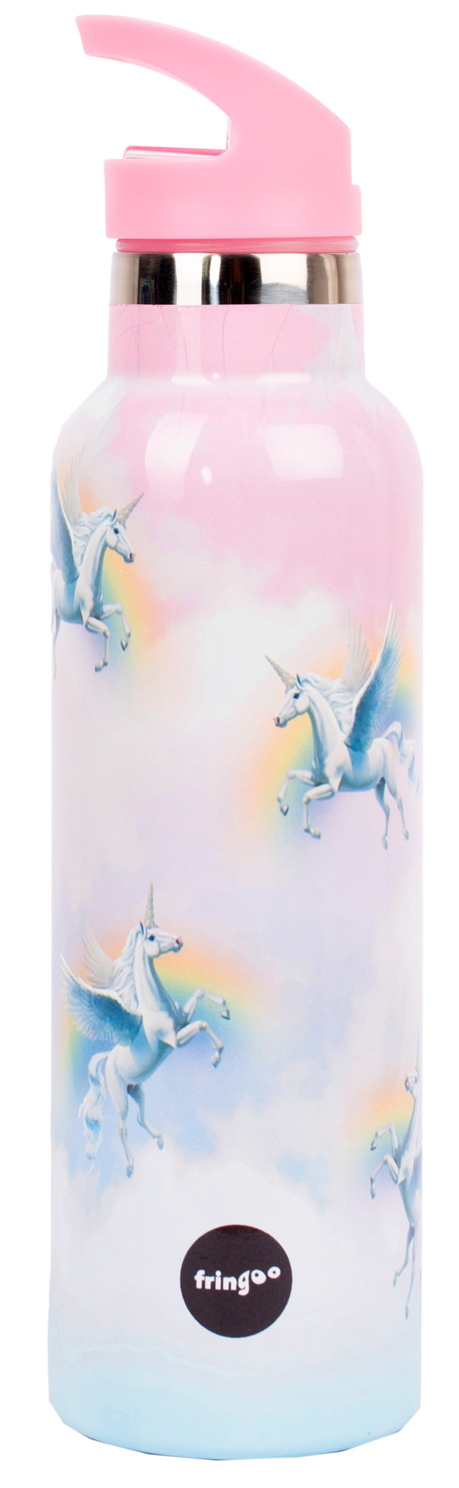 Fringoo Stainless Steel Water Bottle 600ml with Straw BPA | Etsy