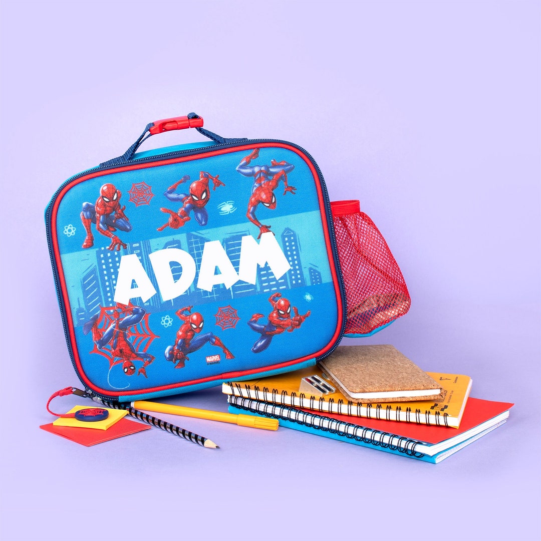 Spiderman Personalised Lunch Bag - Official Spiderman Merchandise ...
