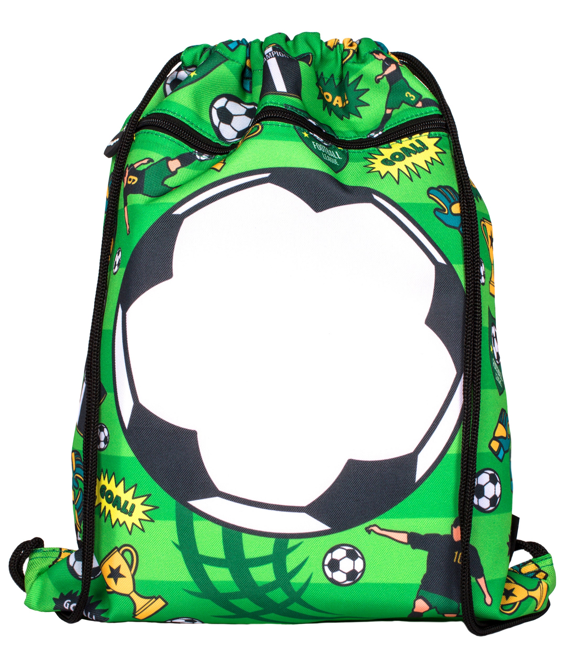 Personalised Kids Drawstring Bag With Zipped Pocket PE Bag - Etsy UK