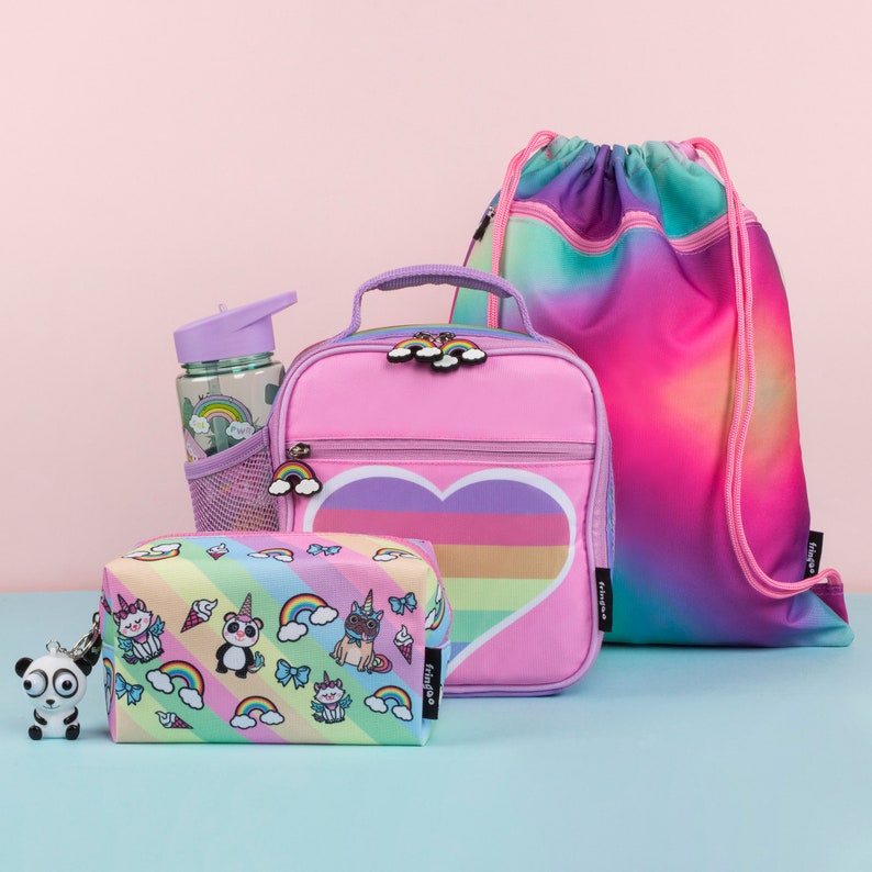 Personalised Kids Drawstring Bag With Zipped Pocket PE Bag Swimming ...