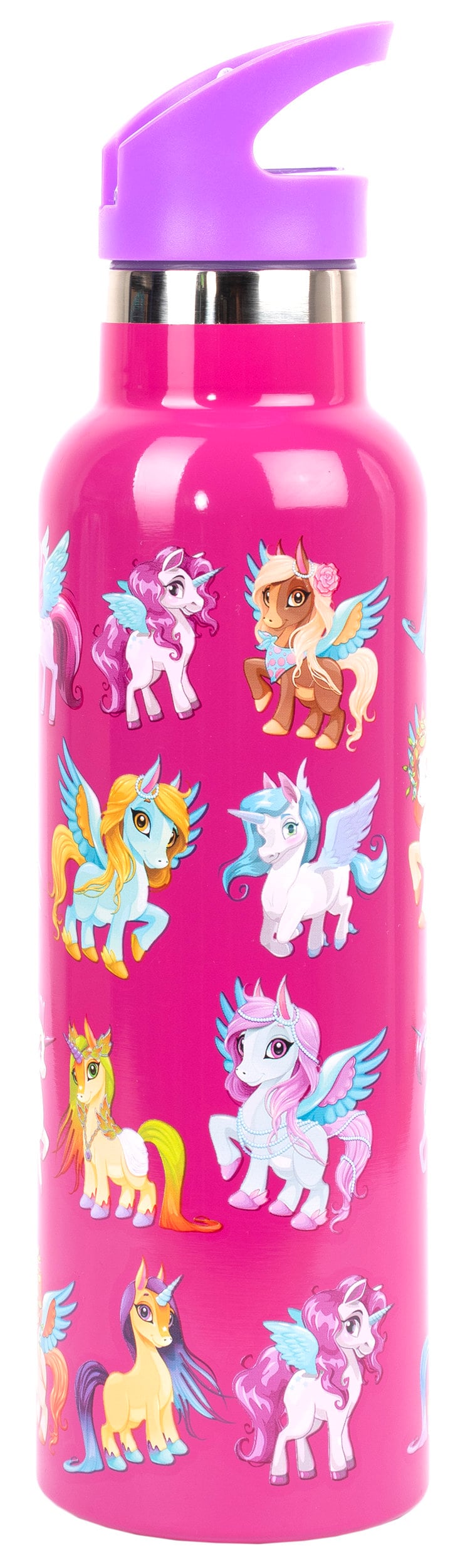 Fringoo Stainless Steel Water Bottle 600ml With Straw BPA - Etsy UK