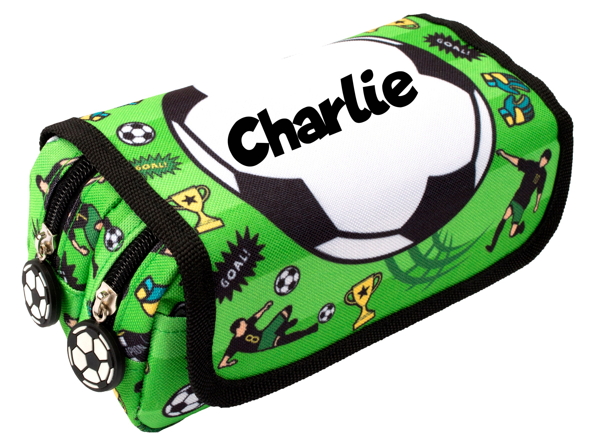 Personalised Kids Pencil Case 2 Compartment Large Stationery Pouch ...