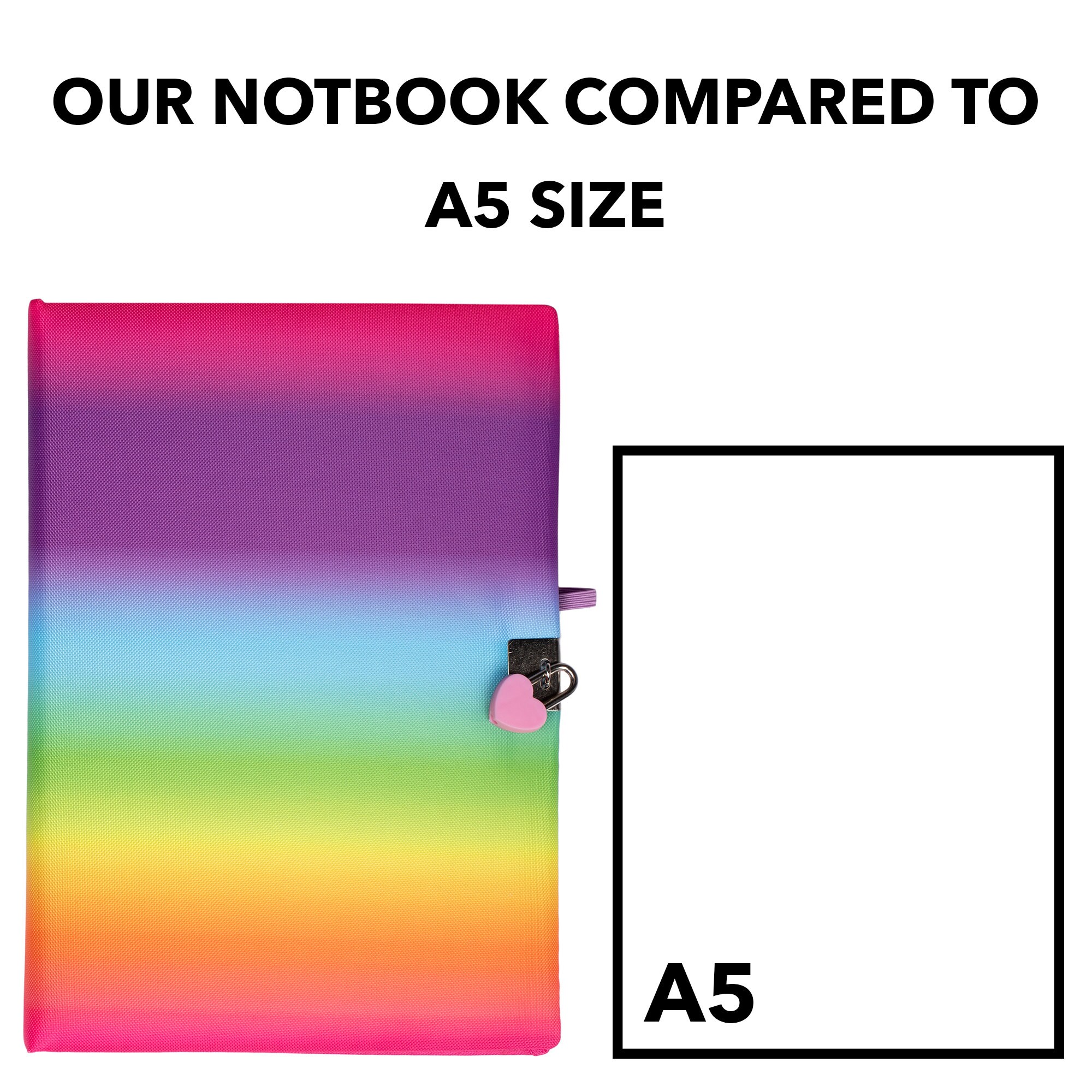 Personalised Secret Diary for Girls Rainbow Lockable Notebook | Etsy UK