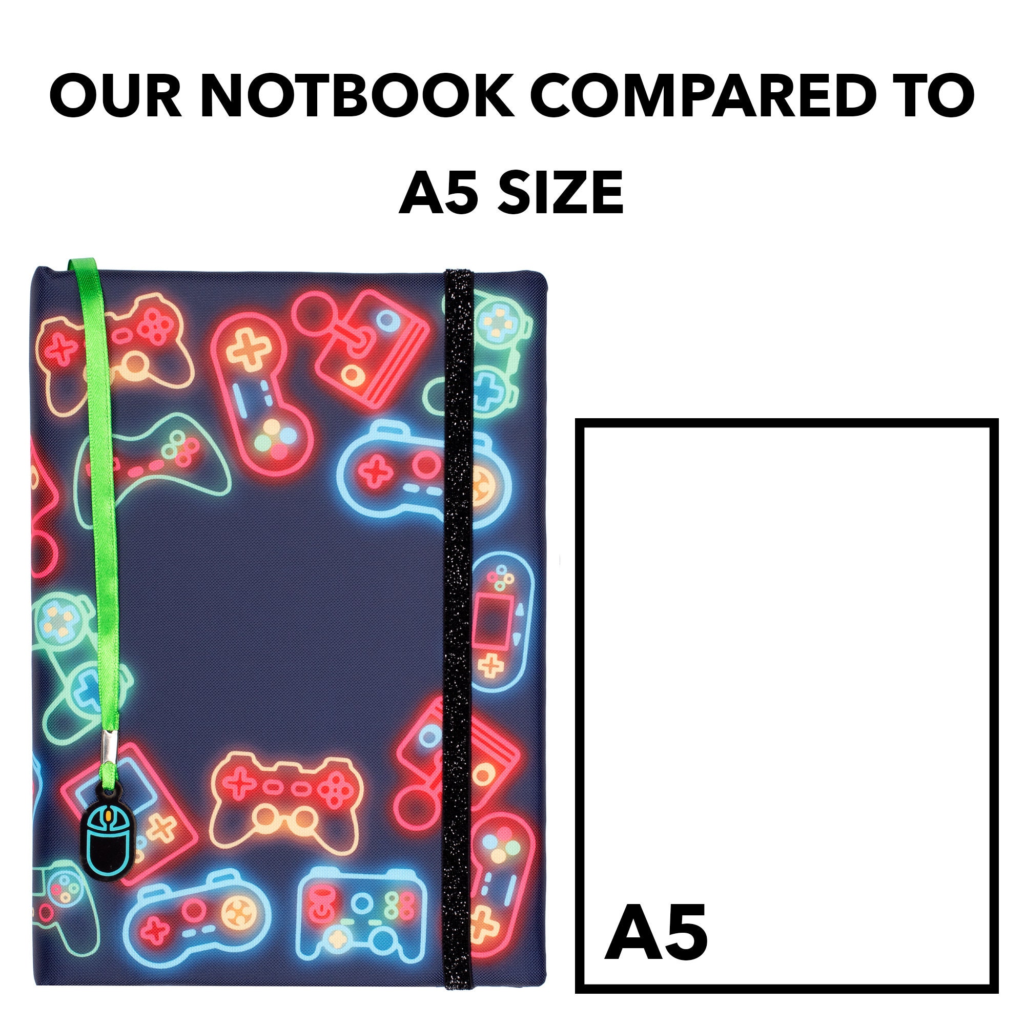 Fringoo Neon Gamer Personalised Notebook Kids Stationary - Etsy