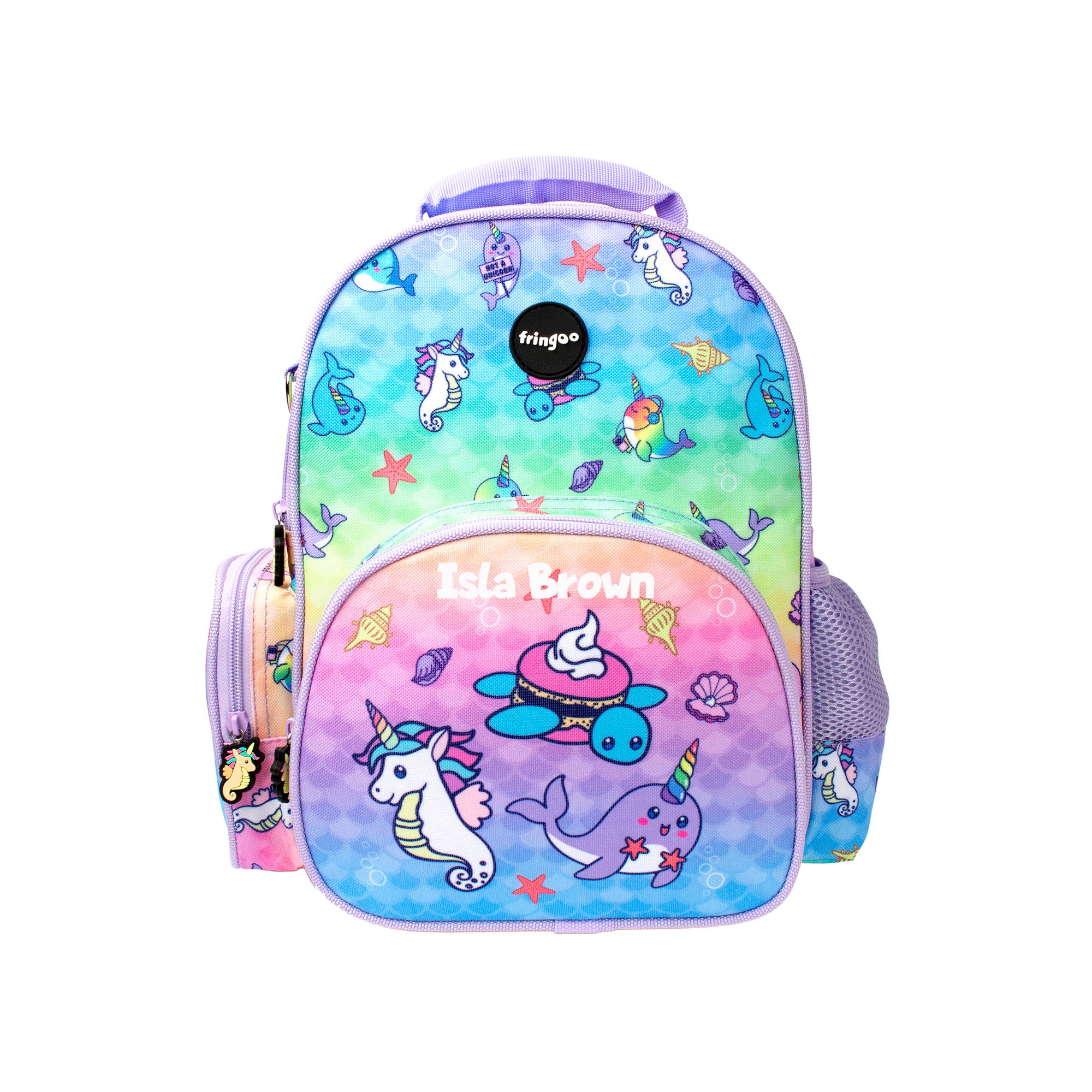 FRINGOO Personalised Kids Backpack Water Resistant School Bag for Girls ...