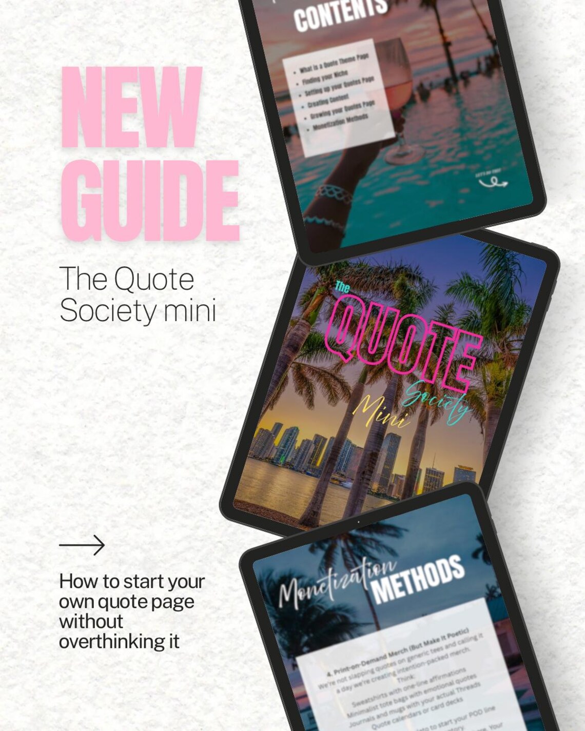 The Quote Society Mini With MRR - Done for You Quotes Theme Page Guide ...