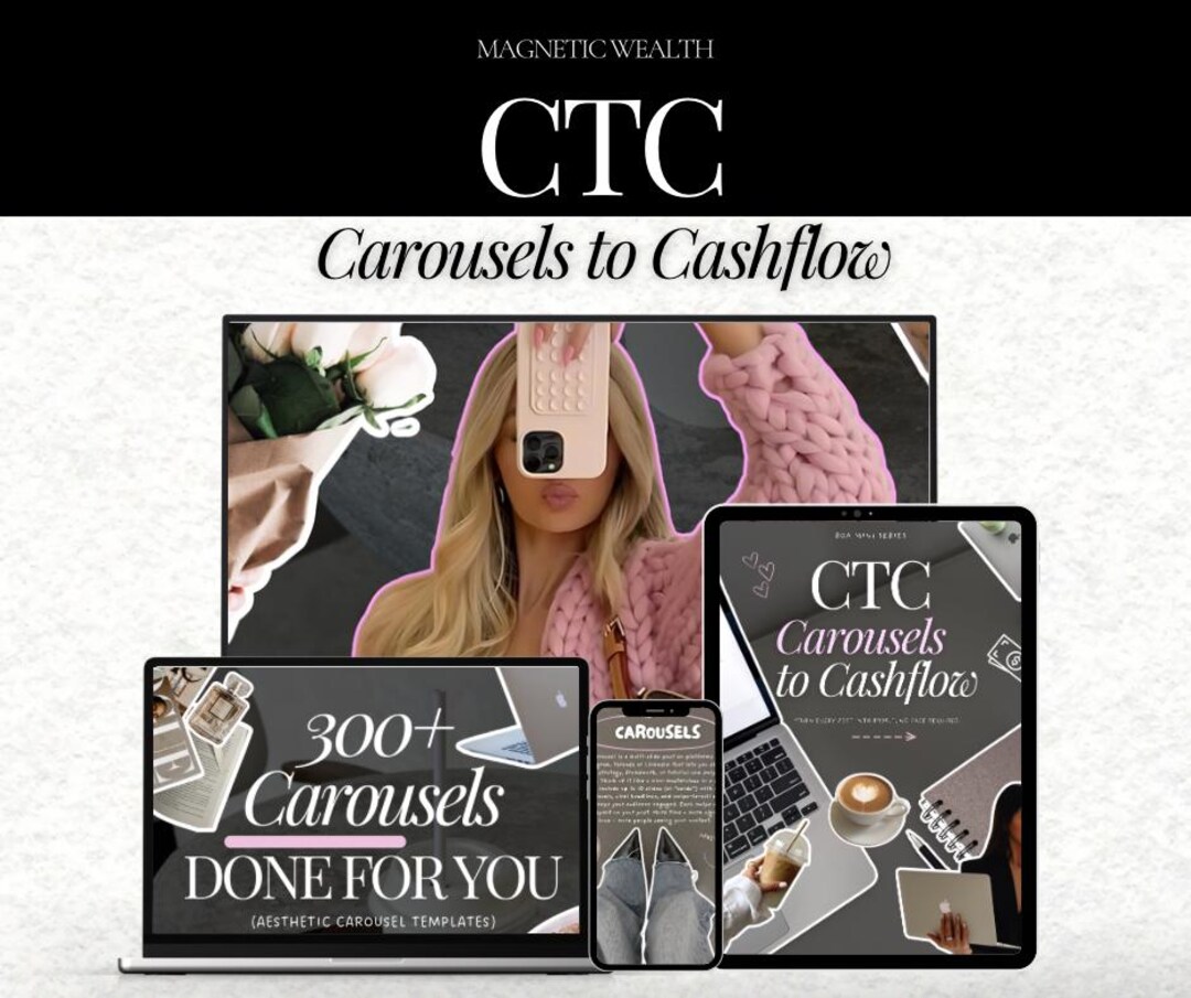 CTC- Carousels to Cashflow| Done for You Mini Course | MRR - Etsy