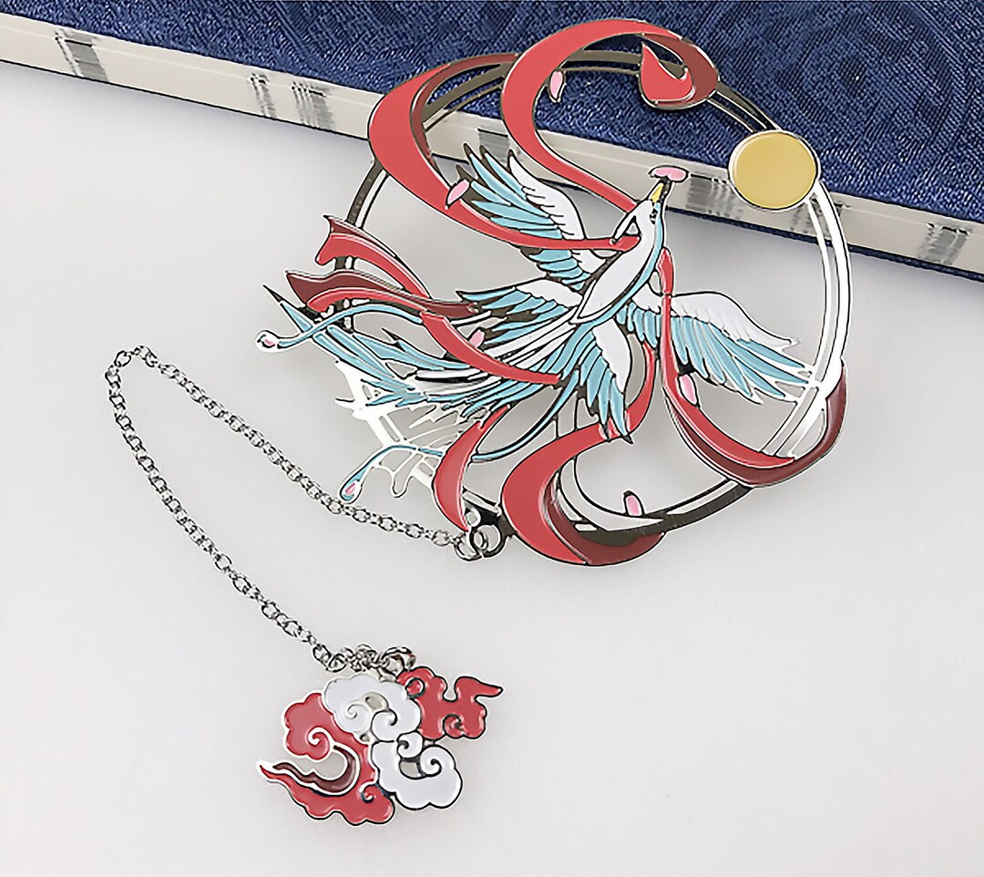 Mystical White Phoenix Bookmark - Etsy