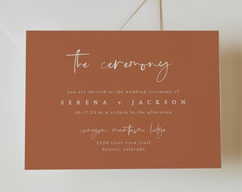 Private Wedding Ceremony Invitation Insert - Etsy