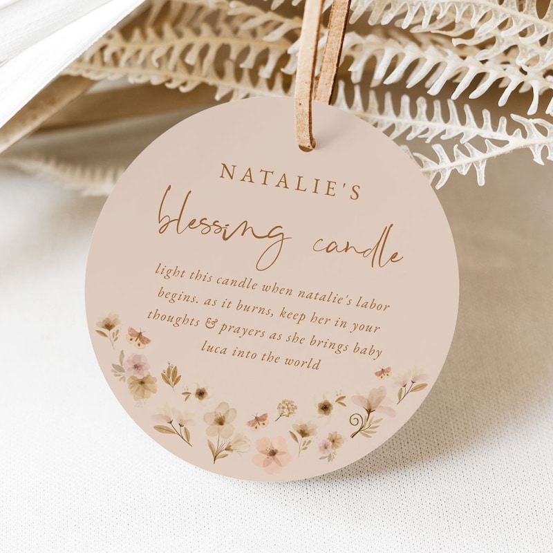 Candle Favor Tags - Etsy