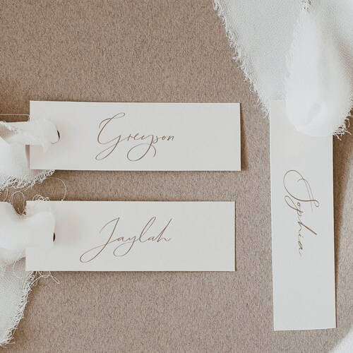 Gold Place Cards Place Card Template With Meal Icons Gold - Etsy