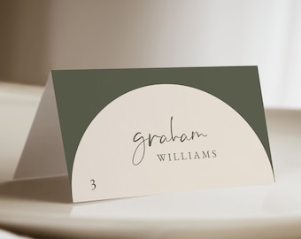 Acrylic Arch Place Cards 3 Seating Arrangement Modern - Etsy