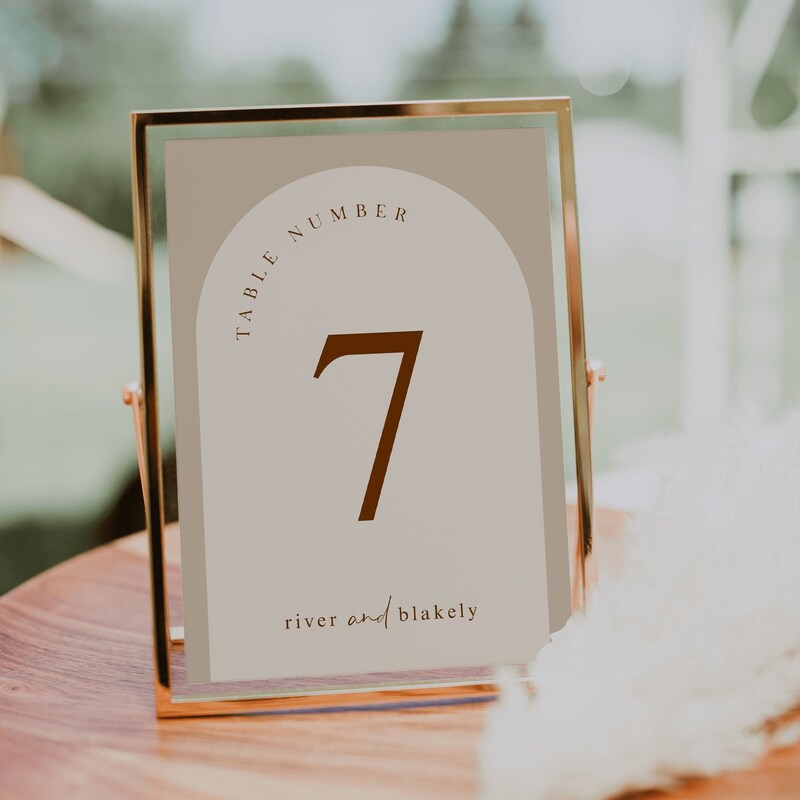 Arch Table Numbers - Etsy