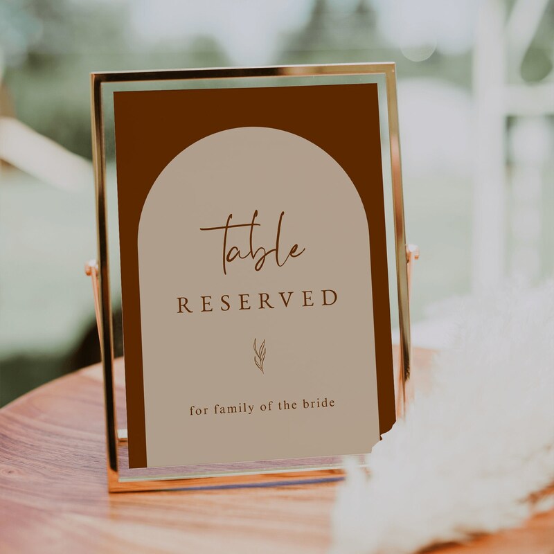 Letreros de mesa reservados - Etsy México