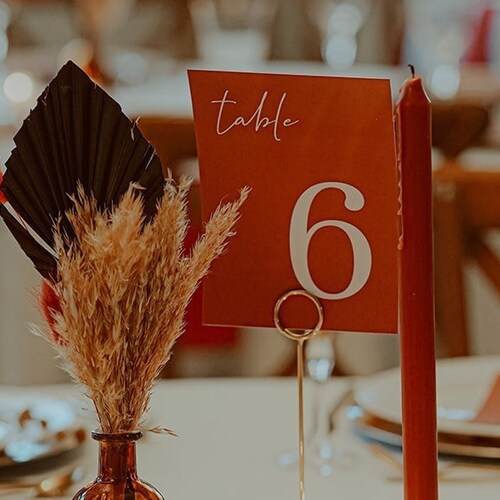 Desert Boho Table Numbers Template Printable Terracotta - Etsy