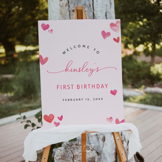 February Birthday Sign