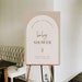 Arched Minimalist Baby Shower Welcome Sign Template | Gender Neutral ...